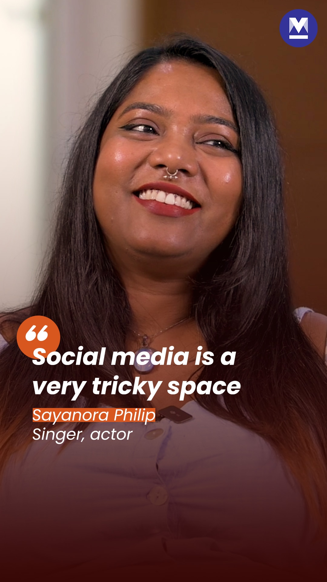 Social media is a tricky space: Sayanora Philip